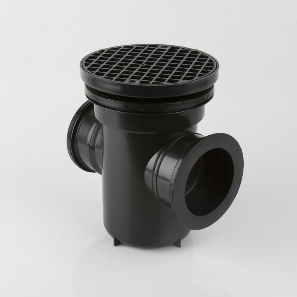 Underground Drain 110mm Back Inlet Bottle Gully Round Grid | Lintels ...