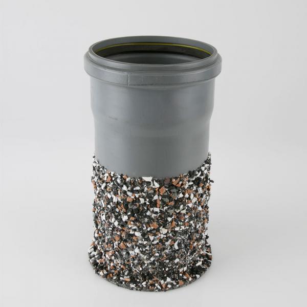 160mm Soil Pipe PVCu To Cast Iron & Salt Glaze Drain Connector Grey | Lintels Northwest