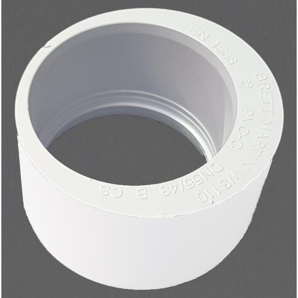 40mm X 32mm Solvent Weld Waste Pipe Socket Reducer White | Lintels ...