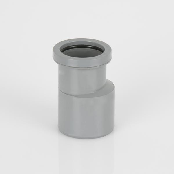 50mm x 40mm Waste Pipe Push-Fit Socket Reducer Black | Lintels Northwest