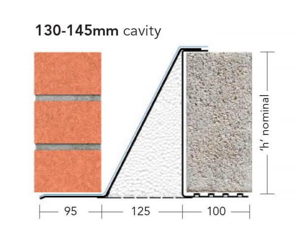 130-145mm Cavity Two Piece Heavy Duty Lintel 3000mm | Lintels Northwest