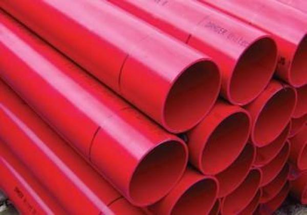 110mm Red Class 1 Cable Duct x 3m S/S | Lintels Northwest