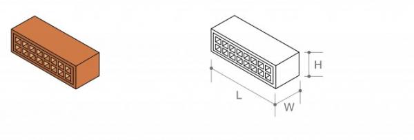 Terracotta Clay Square Hole Airbrick 215mm x 65mm | Lintels Northwest
