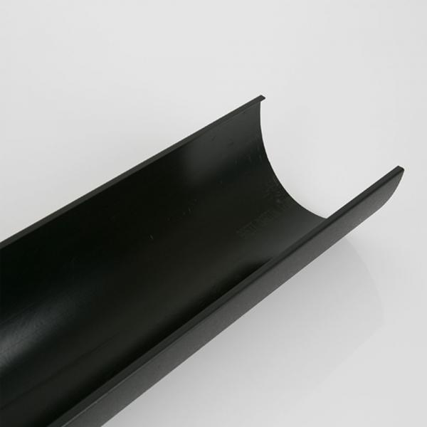 170mm x 4m Gutter Roundstyle Cast Iron Style Black | Lintels Northwest