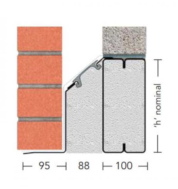 90-105mm Hi-Therm Extra Heavy Duty Cavity Lintel 1200mm | Lintels Northwest